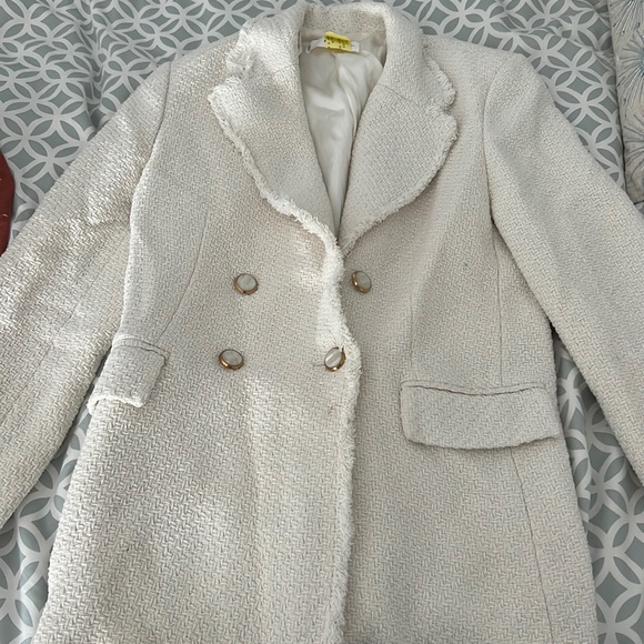 Mango | Jackets & Coats | Mango Cream Blazer | Poshmark